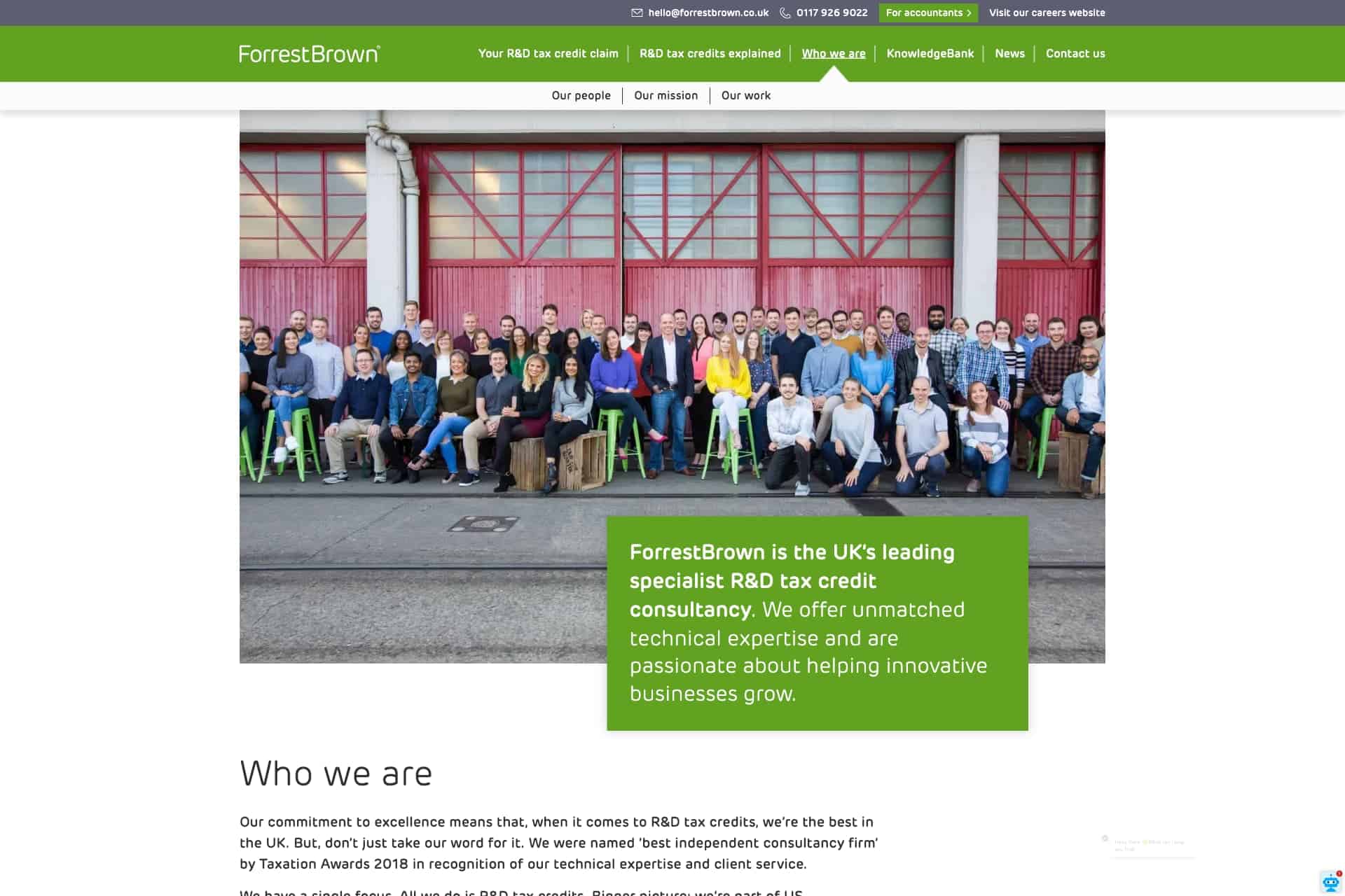 +61% performance score for leading R&D tax credit experts - Atomic Smash