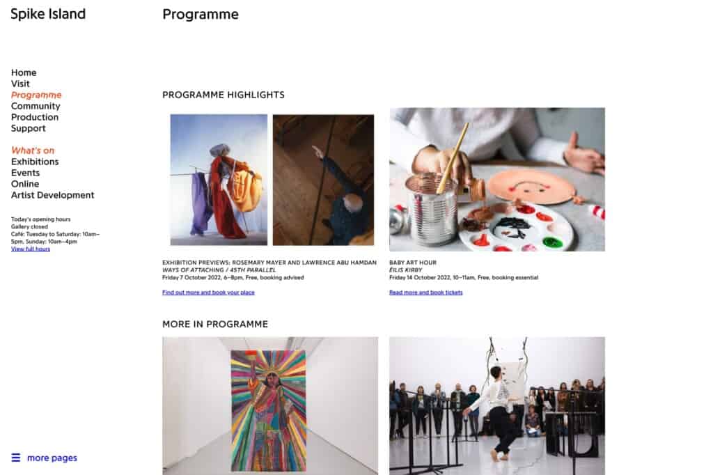 Digital growth for international centre for contemporary art - Atomic Smash